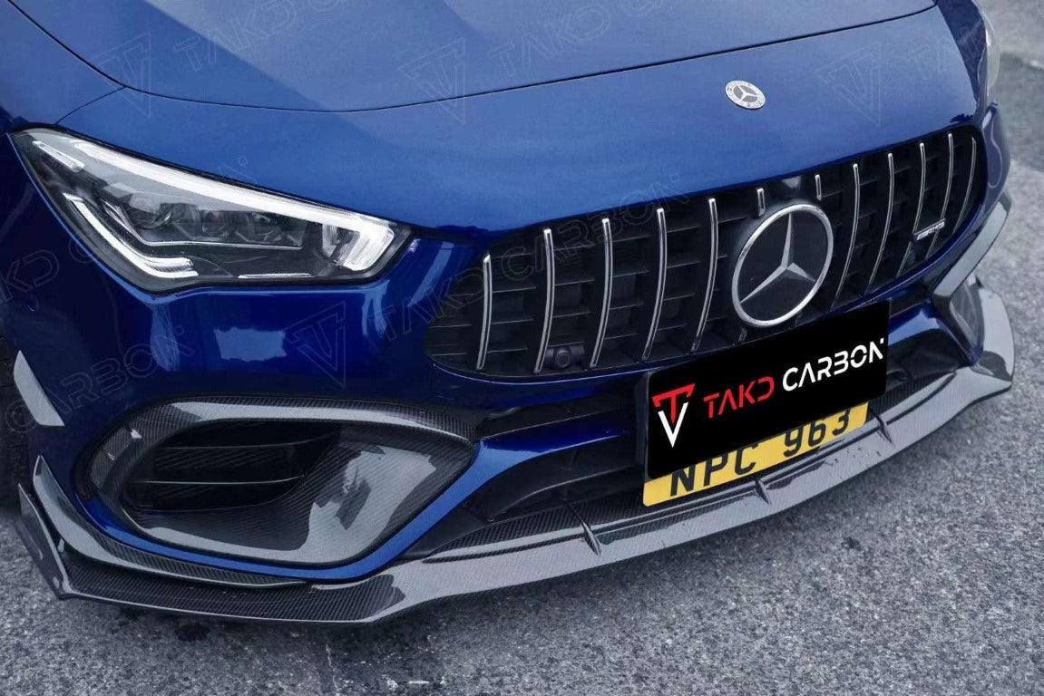 Mercedes Benz CLA45(S) C118 aftermarket parts-TAKD Carbon Front Lip