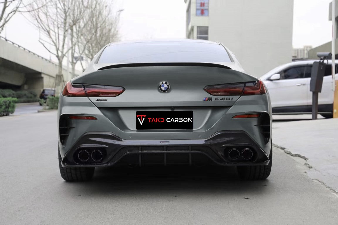 BMW 8 Series 840i M850i G16 aftermarket parts - TAKD Carbon Diffuser