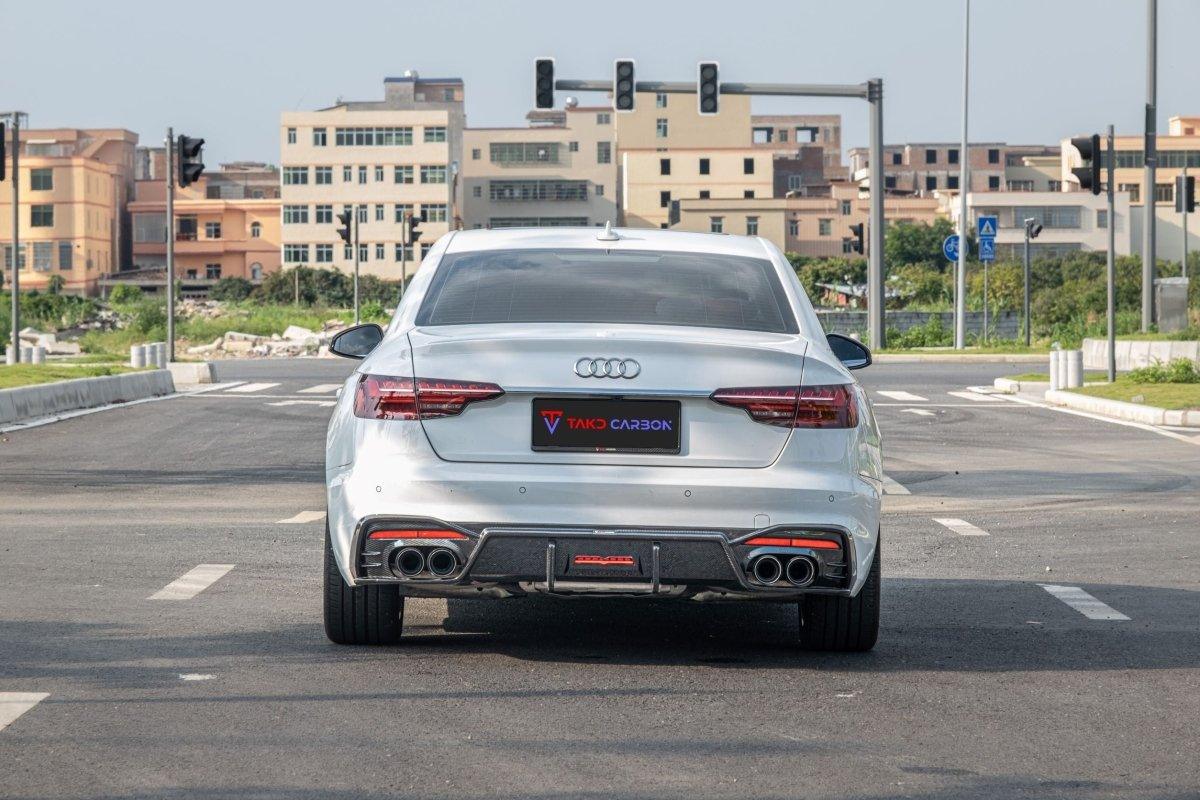 Audi S4 B9.5 2020-ON Aftermarket Parts - TAKD Carbon Rear Diffuser Carbon Fiber