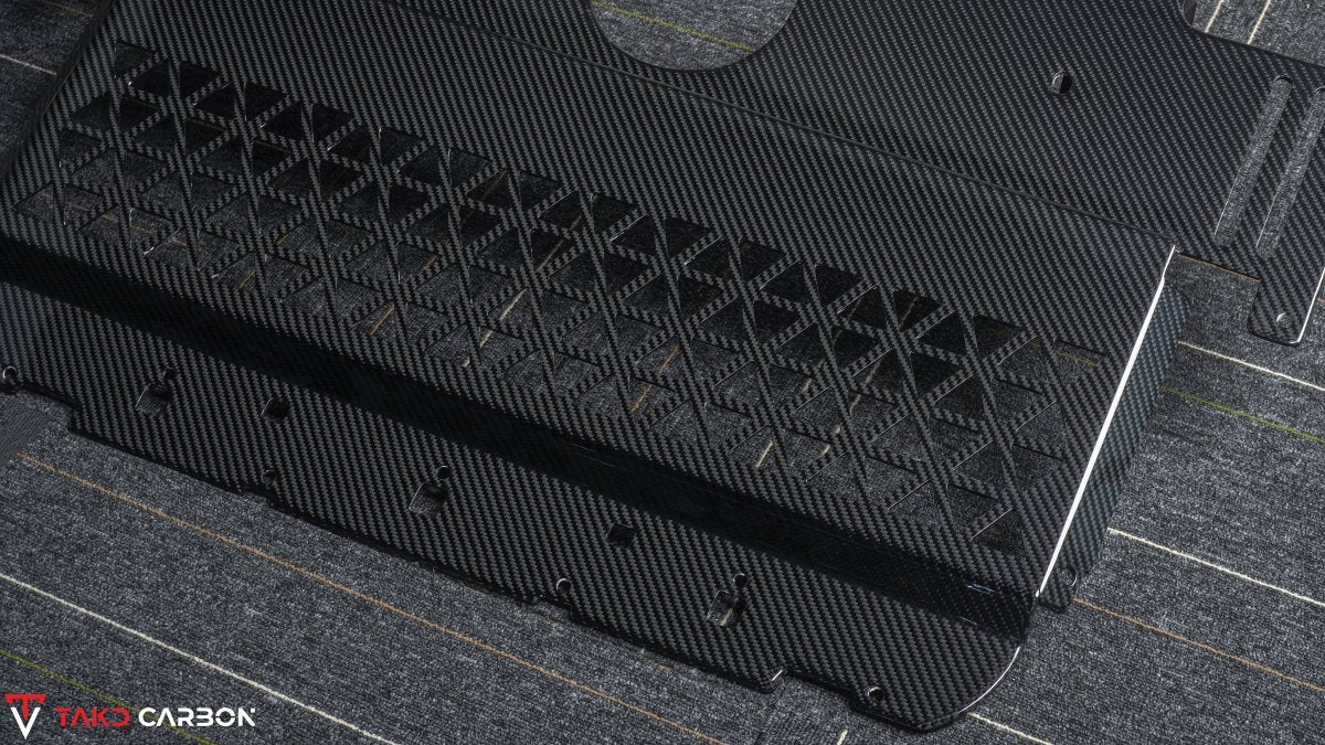 BMW M3/M3C G80/G81 M4/M4C aftermarket parts TAKD Carbon Skid Plate