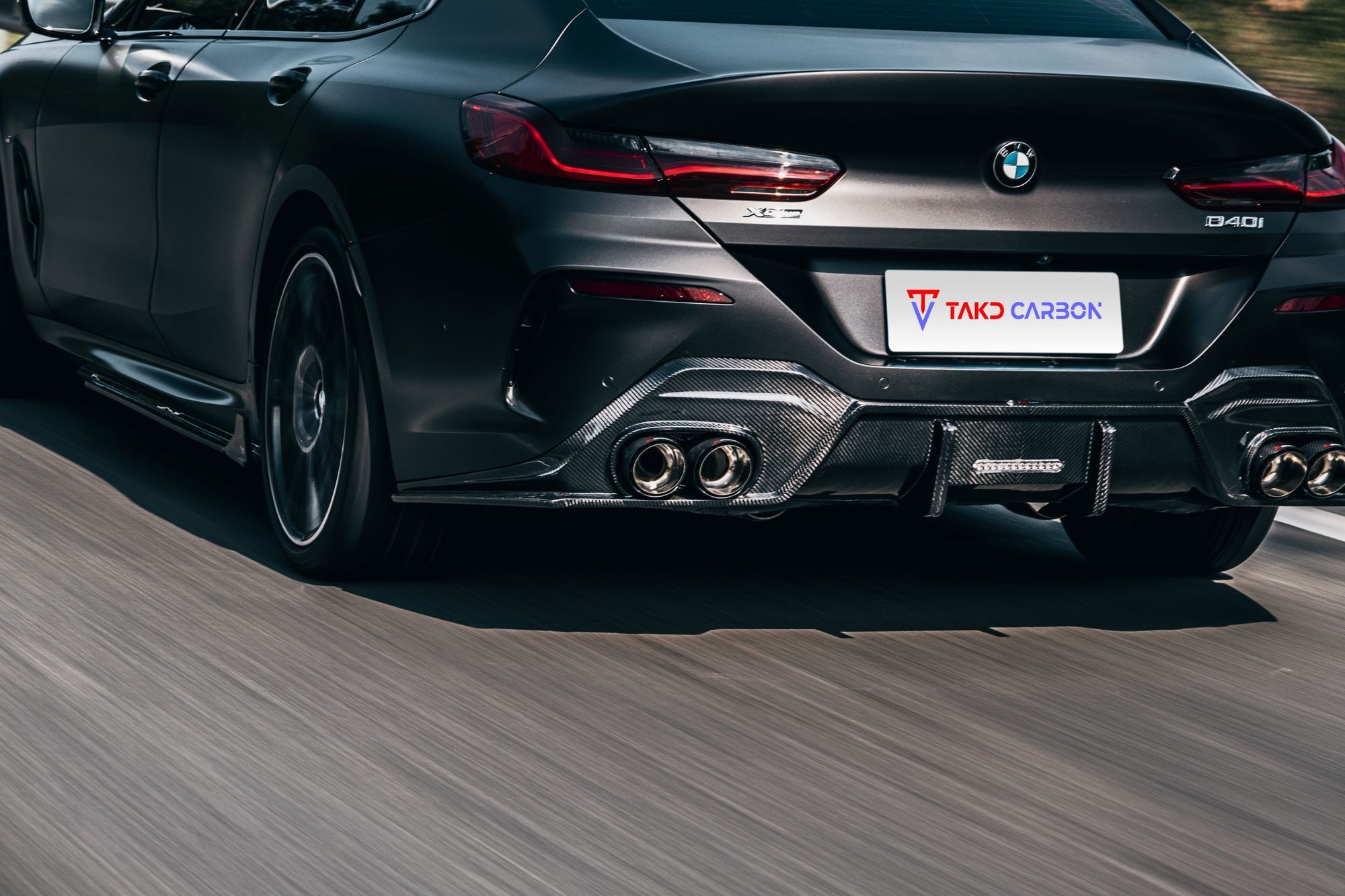 TAKD Carbon Dry Carbon Fiber Rear Diffuser Ver.1 for BMW G14 G15 G16 8