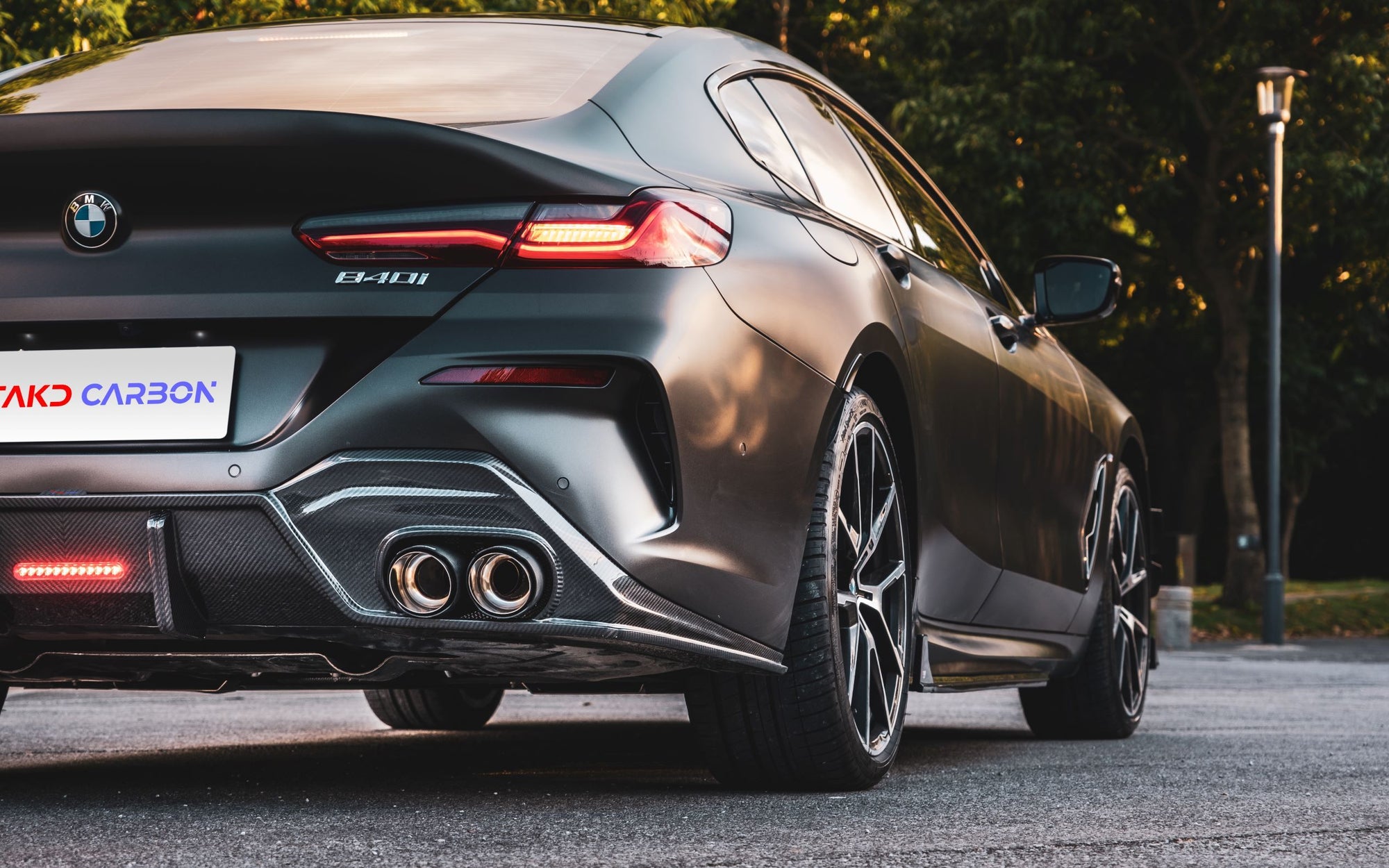 TAKD Carbon Dry Carbon Fiber Rear Diffuser Ver.1 for BMW G14 G15 G16 8