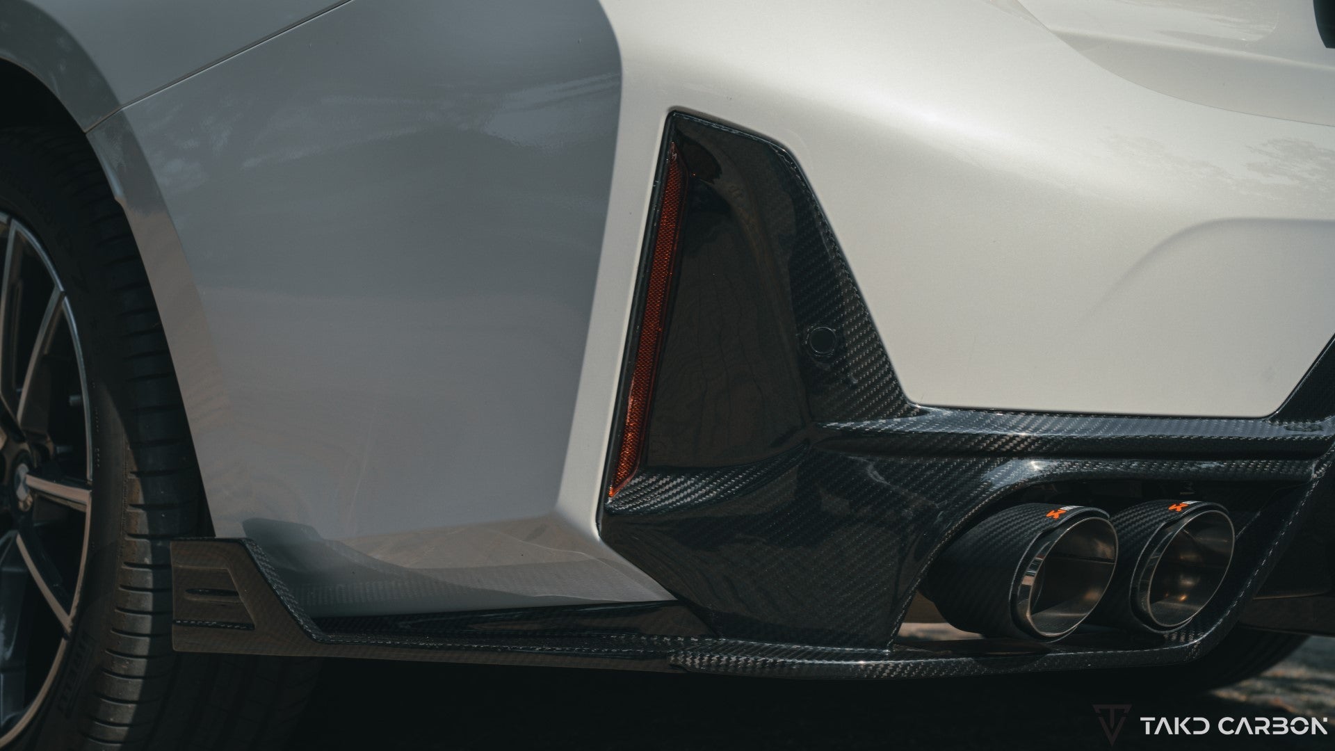 TAKD Carbon Fiber Rear Diffuser & Canards for BMW 3 Series G20 330i M3